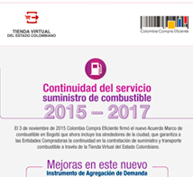Continuidad del servicio de suministro de combustible | Colombia Compra Eficiente | Agencia ...
