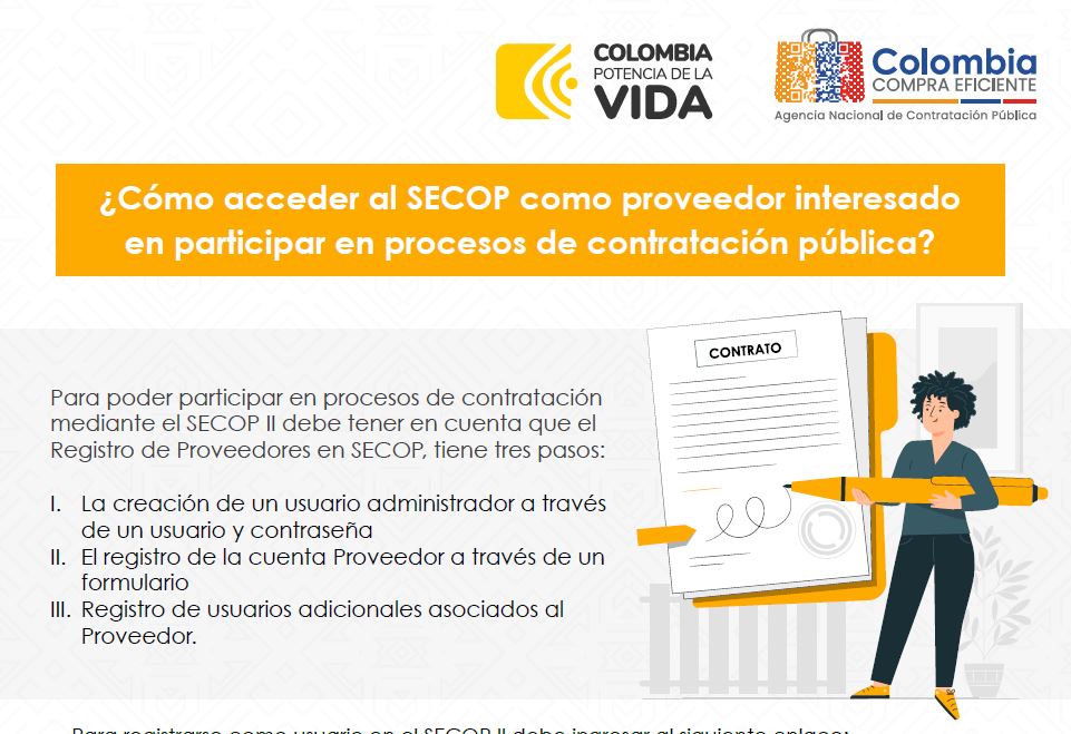 ¿Cómo acceder al SECOP como proveedor interesado en participar en ...