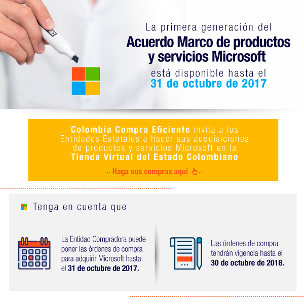Prorroga - Acuerdo Marco de productos y servicios microsoft | Colombia ...
